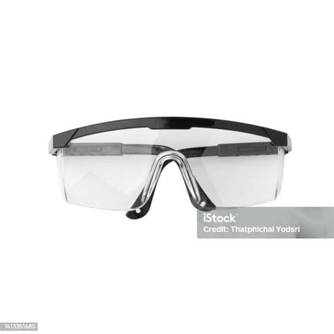Safety Glasses Isolated On White Background With Clipping Path Stock