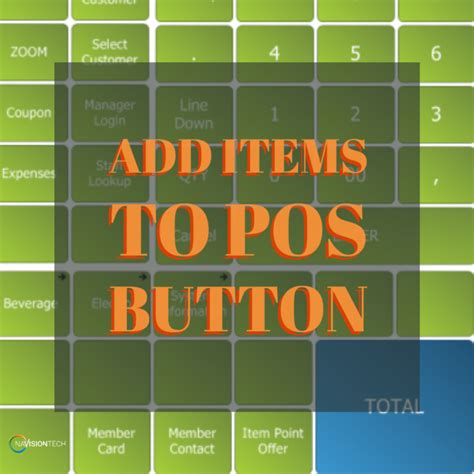 Add Item To Pos Button Using Pluk Command Navisiontech Inc