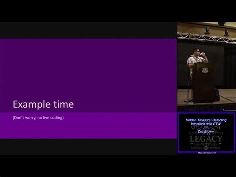 Conference Talks Talk Hidden Treasure Detecting Intrusions With Etw