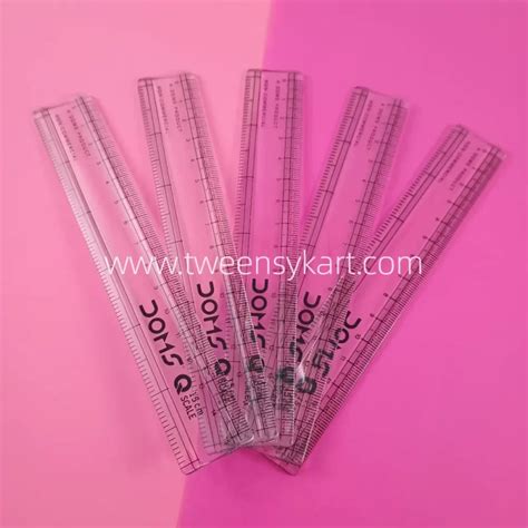 Doms Q 15 Cm Scale Set Of 3 Pcs Tweensy Kart