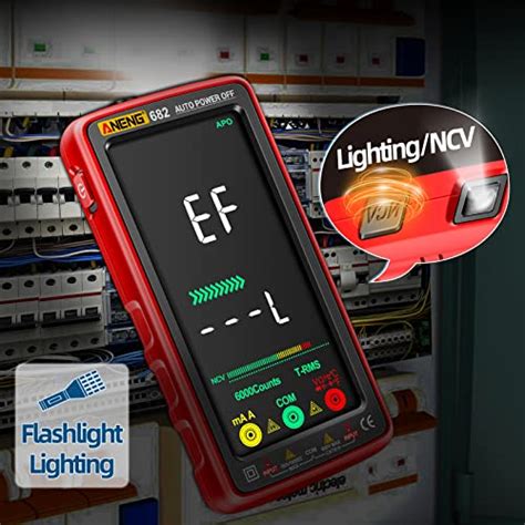 Aneng Multimeter Tester Color Lcd Trms Auto Ranging 6000 Counts Voltmeter Smart