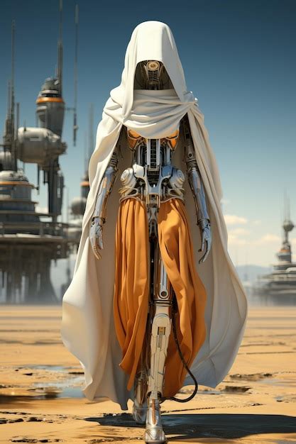 Premium Photo A Robot In A Desert