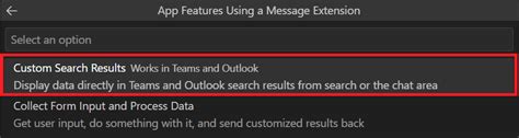 Extend Message Extension To Outlook Teams Microsoft Learn