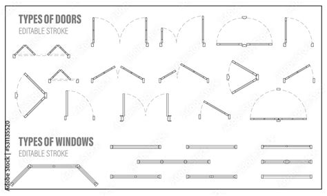 Architectural Window Symbol Floor Plan