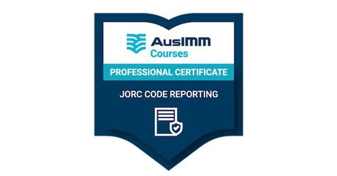 Professional Certificate Jorc Code Reporting Was Issued By The