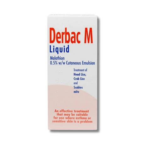 Lice And Scabies Treatment Derbac M Liquid 150ml