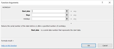 Workday Function Formula Examples How To Count Workdays Wall