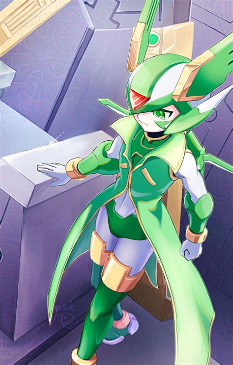 Sage Harpuia Mega Man And 1 More Drawn By Dwn0001130 Danbooru