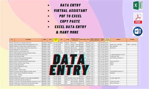 do data entry typing copy paste virtual assistant by amjadhossan744