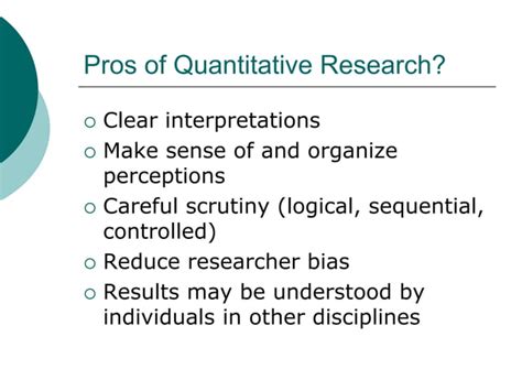 Principles Of Quantitative Research Ppt Educational Assessment