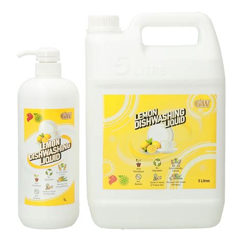 Anti Bacterial Dishwashing Liquid Bundle Lemon 1l 5l Shopee Singapore