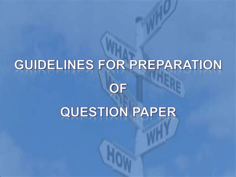 Question Paper Setting PPTX