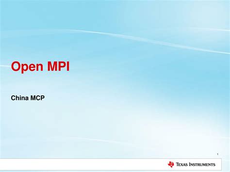 Ppt Open Mpi Powerpoint Presentation Free Download Id5816825