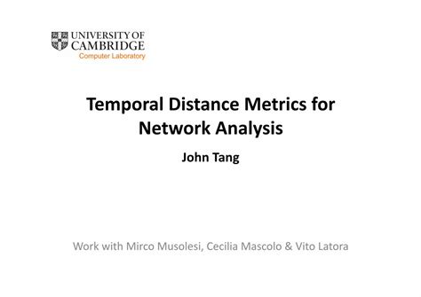 Pdf Temporal Distance Metrics For Network Analysis Dokumentips