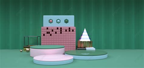 전시 스탠드 C4d 녹색 전시 스탠드 배경 싱그러움 노점 부스 배경 배경 일러스트 및 사진 무료 다운로드 Pngtree