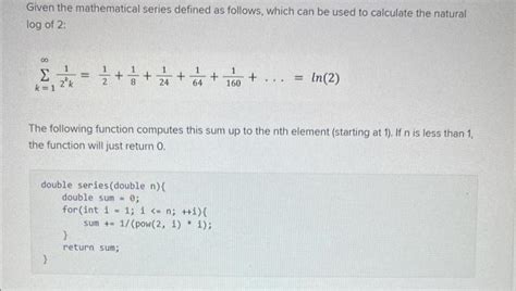 Solved In C1 A Write A Base Case For The Recursive