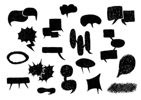 Premium Vector Speech Bubbles Drawing Chat Inbox Dialog Message