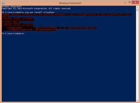 Cannot Use Python S Pip On Windows 8 Specified Executable Is Not A Valid Application For This