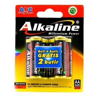 Jual Baterai Alkaline Abc Aa A Isi Pcs Original Harga Pack Pcs Shopee Indonesia