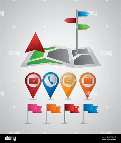 Gps Navigation Application Stock Vector Image Art Alamy