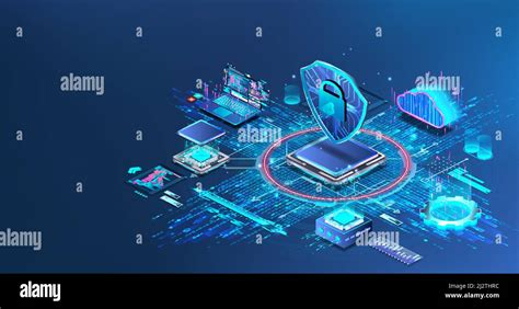 Network Data Security And Cyber Defense Concept Stock Vector Image And Art Alamy