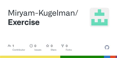 GitHub Miryam Kugelman Exercise