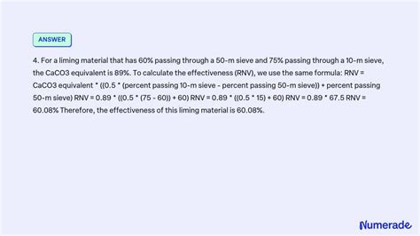 Solved Limestone Fineness And Reactivity Also Play A Large Role In