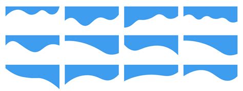 Collection Of Dividers Shape Templates Modern Separator Header For Website And App Curve Lines