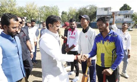 शिवाजी ट्रॉफी क्रिकेट टूर्नामेंट का उप मुख्यमंत्री शुक्ल ने किया शुभारंभ मारुति वाणी
