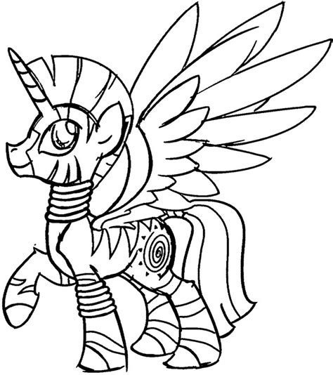 Alicorn Coloring Pages