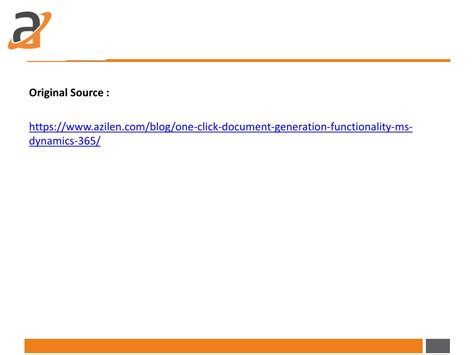 Ppt Step By Step Guide Configure Document Generation Functionality In Ms Dynamics 365