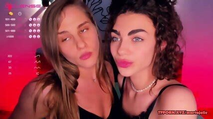 Stunning Lesbian French Kissing