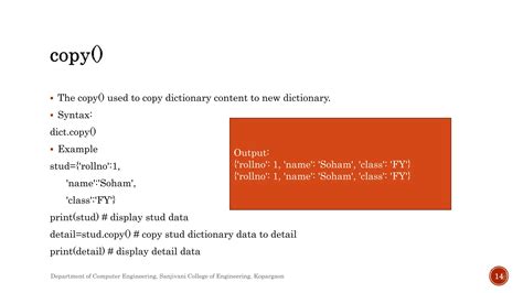 Unit4 Basic Concepts And Methods Of Dictionarypptx Programming