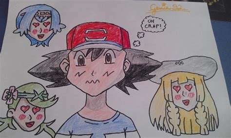 Ash Ketchum Alola Harem By Genie92 On Deviantart