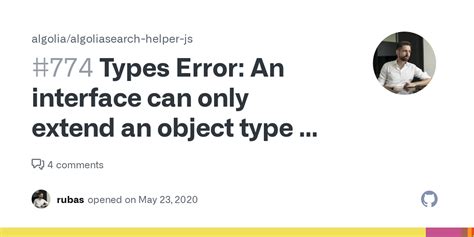 Types Error An Interface Can Only Extend An Object Type Or