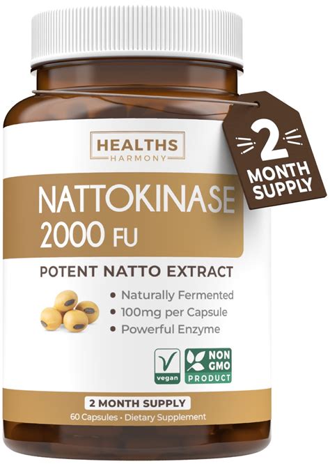 Nattokinase 2000fu Non Gmo Powerful Nattokinase Supplement