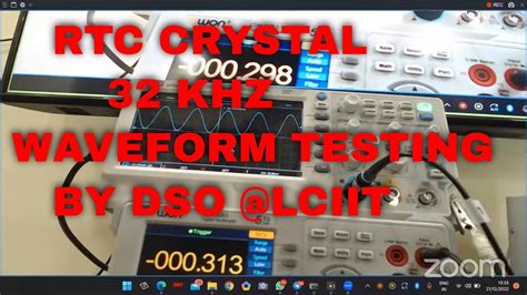 Rtc Crystal 32 Khz Waveform Testing By Dso Oscilloscope Advance Level