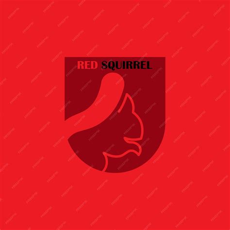 Premium Vector Red Squirrel Vector Logo Design