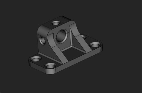 Free 3d File Mounting Bracket For 8mm Shaft・3d Printing Template To Download・cults