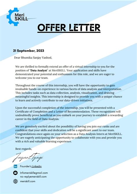 Bhumika Yashod On Linkedin Dataanalyticsinternship Meriskill Meriskillintern