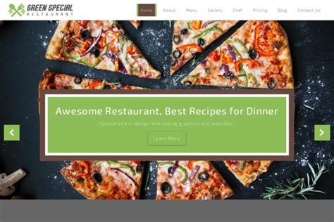 Free Html Css Template Green Special Free Html Templates Free Css