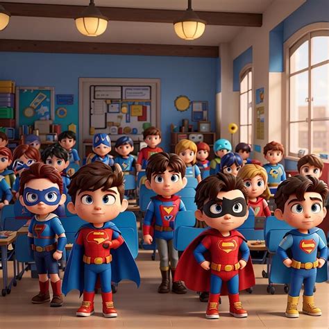 Premium Photo Superhero School For Heroes