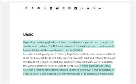 Markers Custom Markers Embedded In The Document · Issue 69 · Visual Spacevisual Editor · Github
