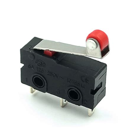 DUJUDU 1PC Micro Roller Lever Arm Open Close Limit Switch KW11 N KW12 3 Pin Microswitch