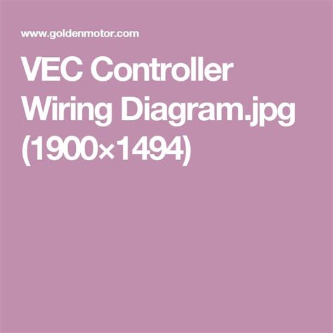 Vec Controller Wiring Diagram