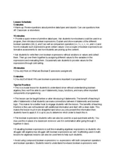 Ap Computer Science A Sample Lesson Unit 4 While Loops Vs For Loops