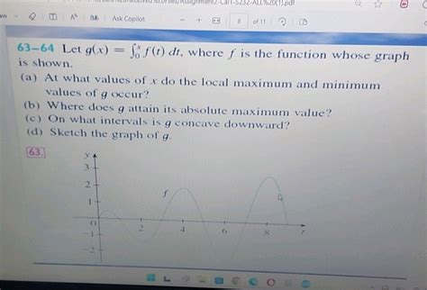 63 64 Let G X 0x F T D T Where F Is The StudyX
