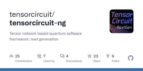 Github Tensorcircuittensorcircuit Ng Tensor Network Based Quantum Software Framework Next