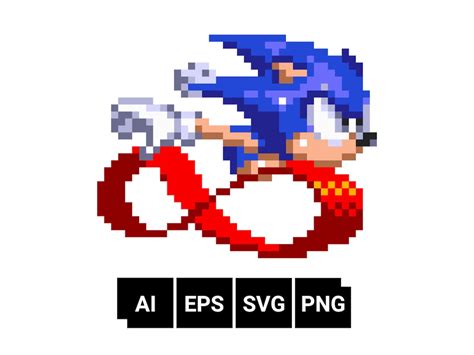 Sonic Svg Sonic Pixel Art Perler Bead Pattern Sonic Sprite Perler Svg