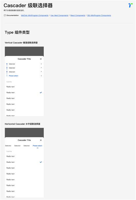 新增组件：cascader 级联选择器 · Issue 95 · Tdesignoteamtdesign Flutter · Github